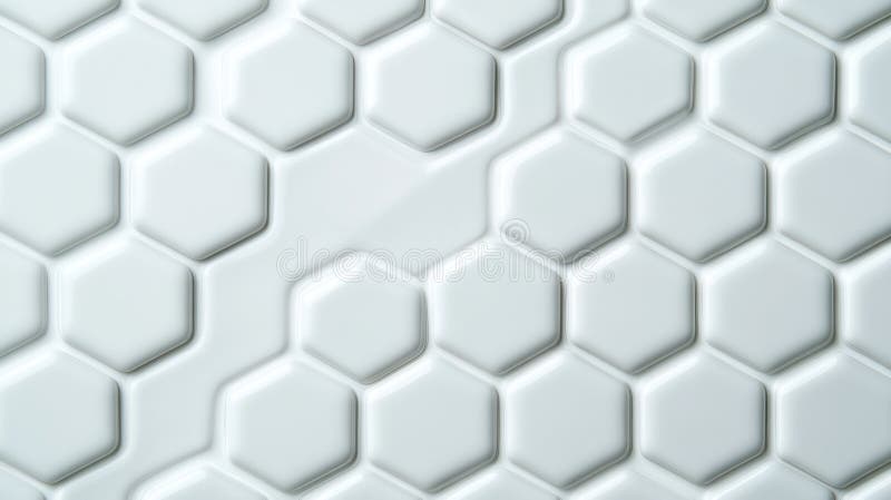White Hexagonal Textured Creating a Modern and Pattern Background ...
