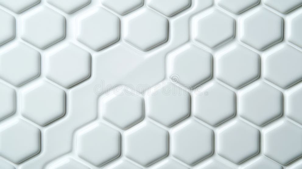 White Hexagonal Textured Creating a Modern and Pattern Background ...