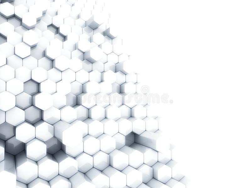 White hexagons stock illustration. Illustration of communication - 16559247