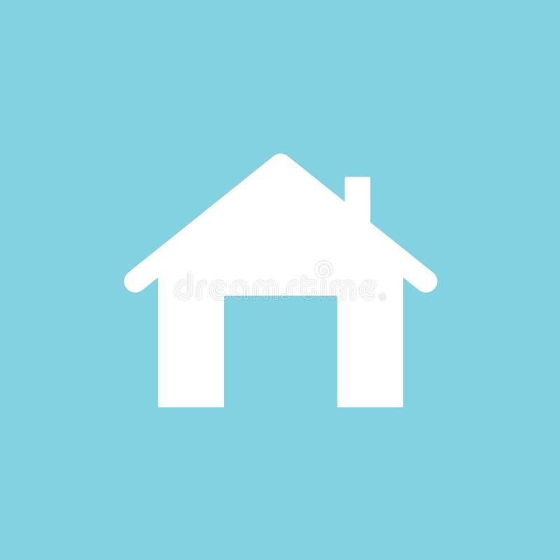 White home icon stock vector. Illustration of internet - 109924079