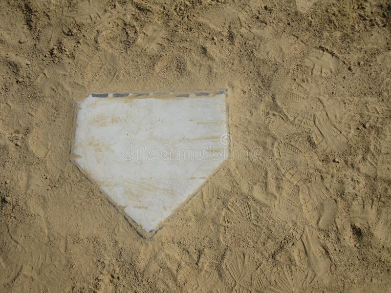 Home Plate with Copy Space on Right Stock Photo - Image of game, white ...