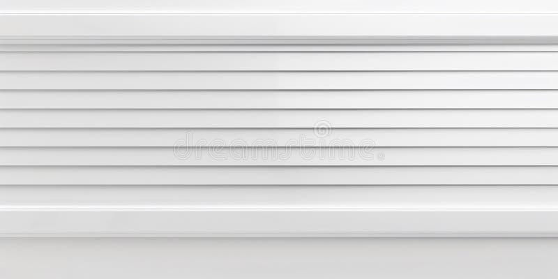 Minimalist White Shutter Door Texture Background Stock Illustration ...