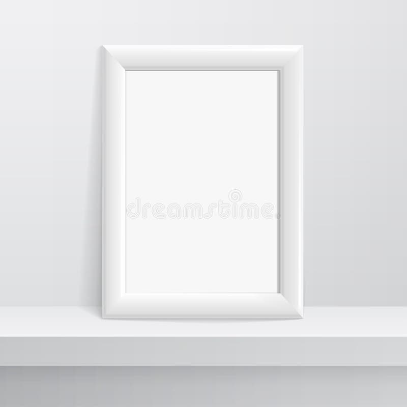 White Horizontal Frame for Paintings Stock Vector - Illustration of ...