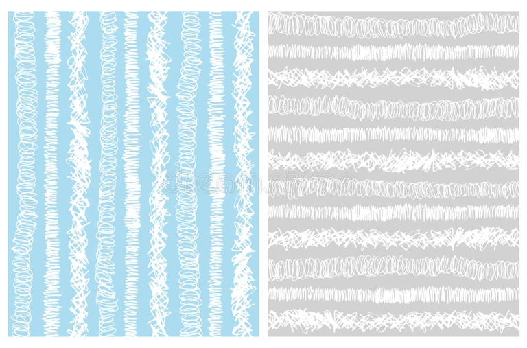 White Horizontal and Vertical Stripes Isolated on a Blue and Light Gray ...