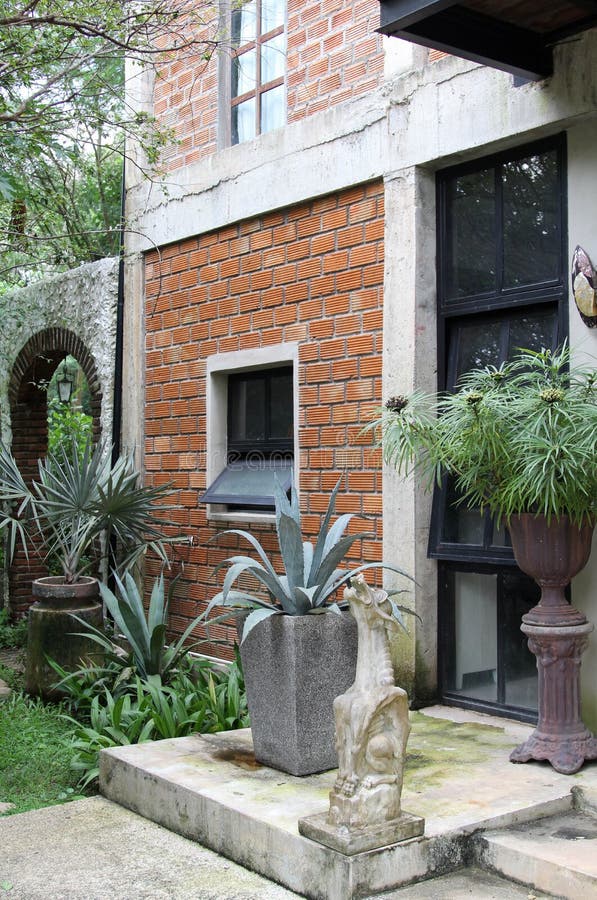 Horse Statue in Front of the House Stock Photo - Image of house, detail ...