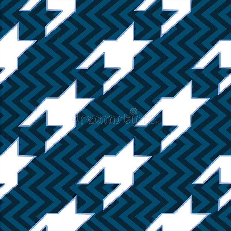 Houndstooth Pattern Plaid Patchwork Collage Fabric Swatch Stock Vector ...