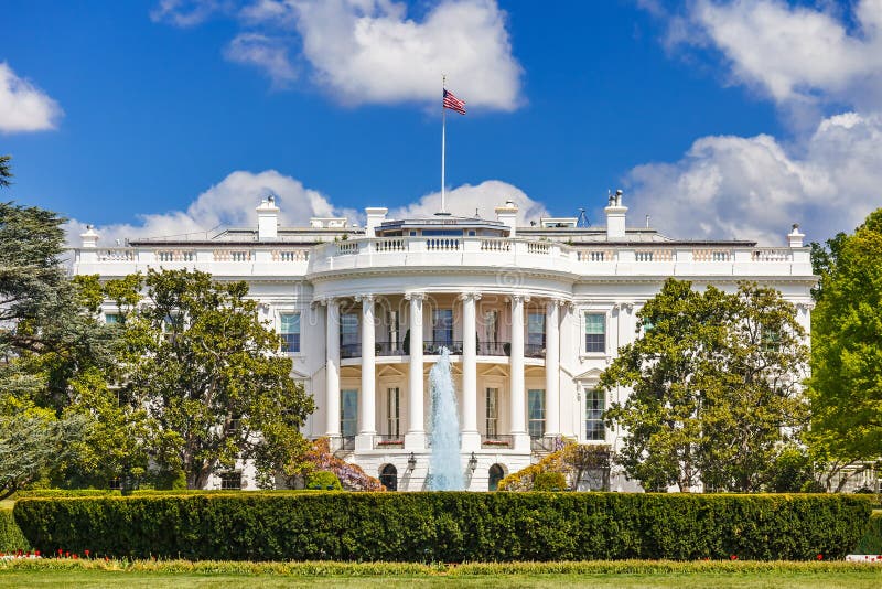 The White House at sunset stock photo. Image of american - 115776248