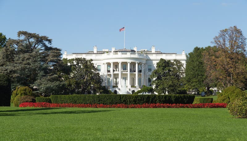White House back yard stock image. Image of government - 34494953