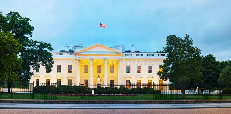 The White House Building in Washington, DC Stock Photo - Image of ...