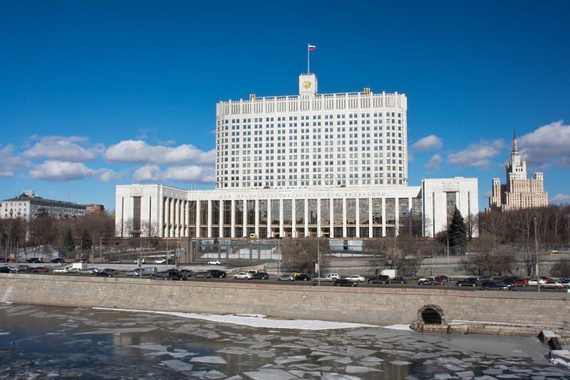 House of Russian Government Stock Image - Image of senate, construction ...