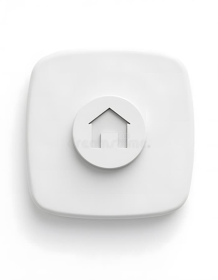 White House Icon Button Modern Minimalist Design Home Symbol Stock ...