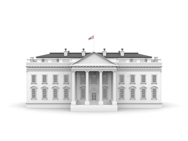 White House Detailed Vector Illustration Stock Vector - Illustration of ...