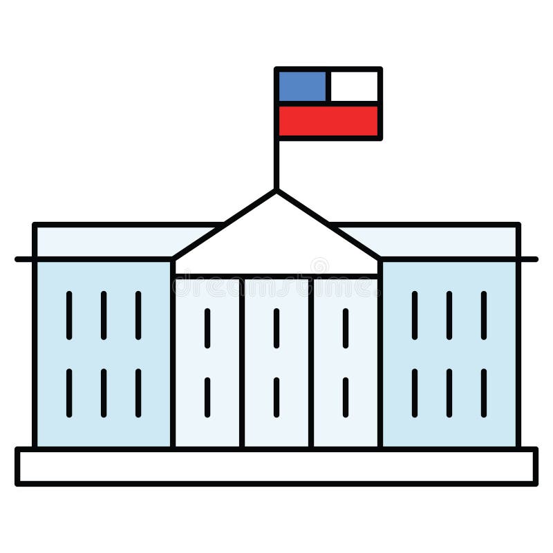 White House, United State Independence Day Related Icon Stock Vector ...