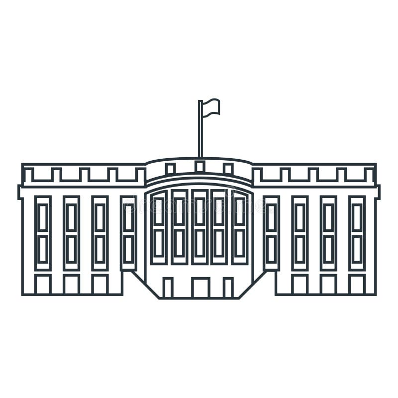 White House. Vector Illustration Decorative Design Stock Vector ...