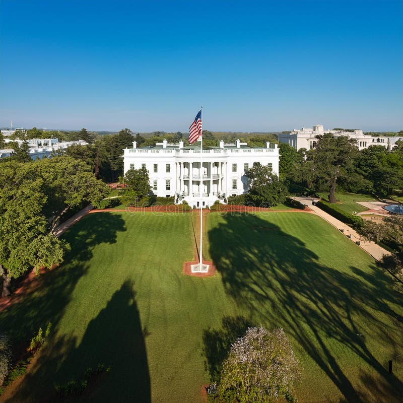 The White House, AI Generated Stock Illustration - Illustration of ...