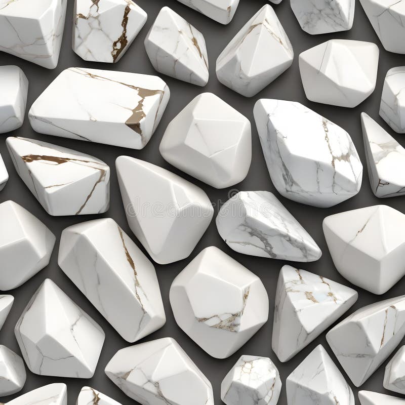 White Howlite Texture Background Pattern. AI Illustration Stock ...