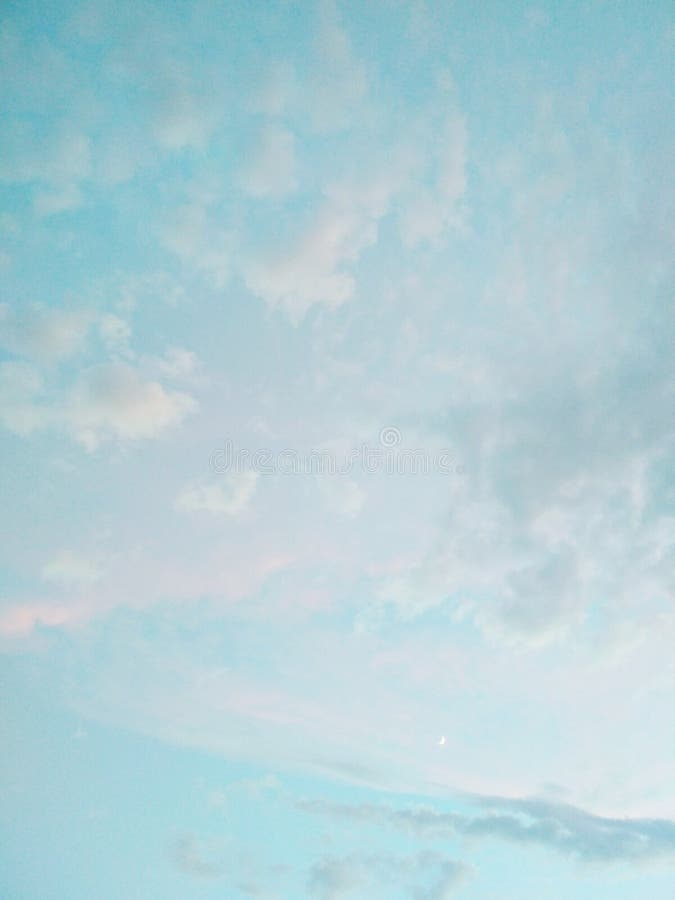 White Icecrystal Clouds in the Blue Sky Stock Image - Image of nature ...