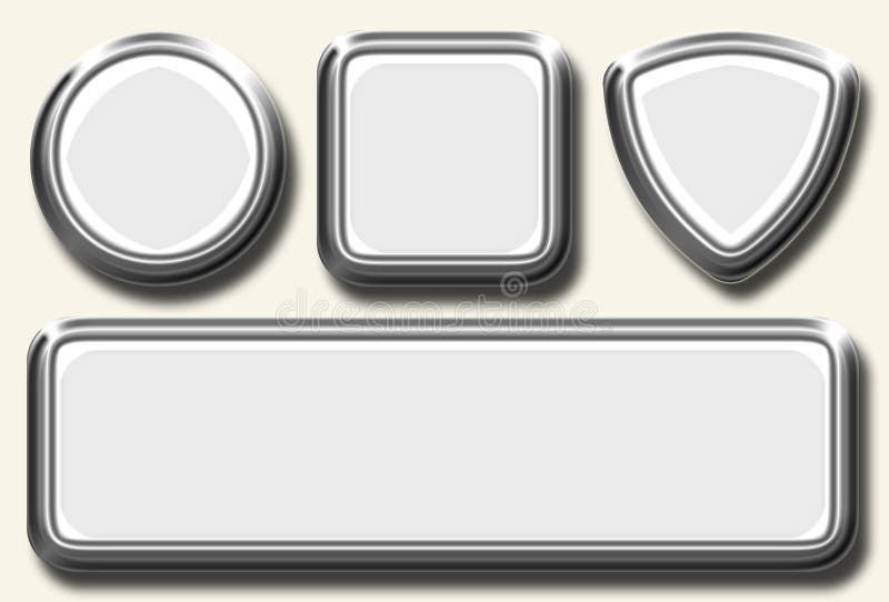 White icon set stock illustration. Illustration of gradient - 4305775