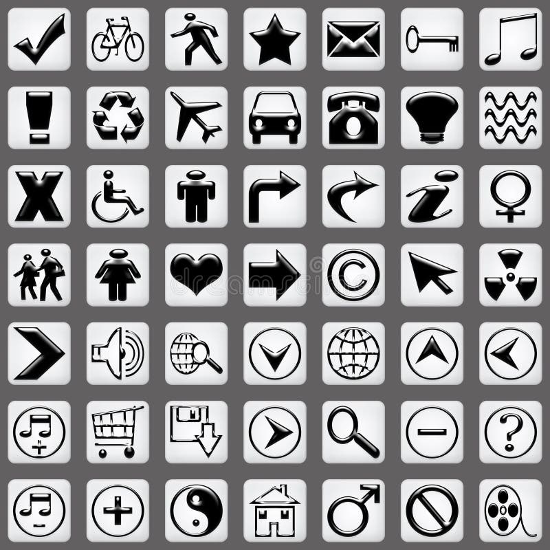 White Icon Set Part 2 Stock Illustrations – 458 White Icon Set Part 2 ...