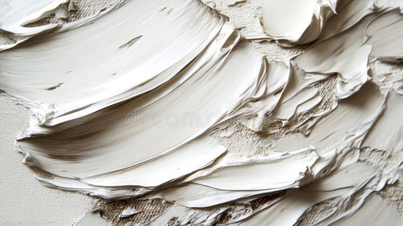 White Impasto Paint Texture Abstract Art Stock Illustration ...