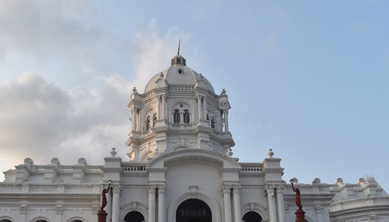 White Indian Palace Closeup Stock Image - Image of tripura, agartala ...