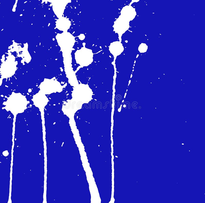 Blue Paint Ink Splatter