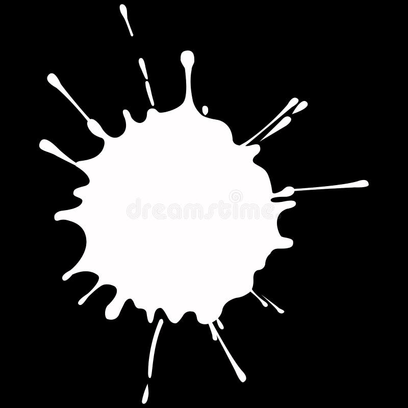 White Ink Splash on a White Background Stock Vector - Illustration of ...