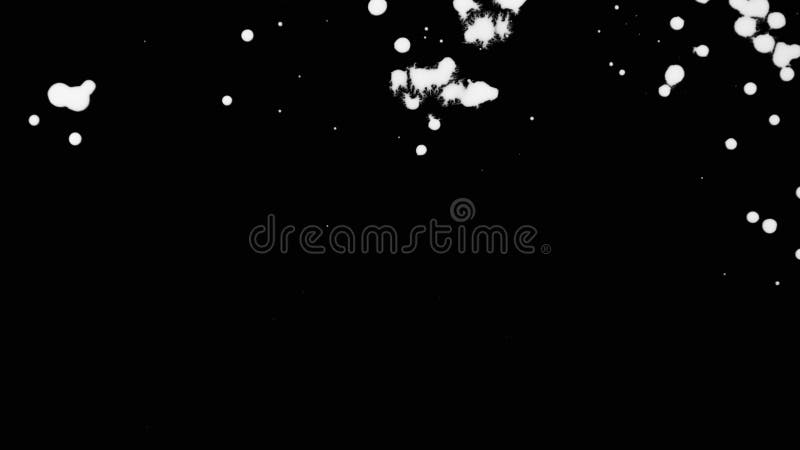 White Ink Splatter Over Black Screen Background Stock Footage - Video ...