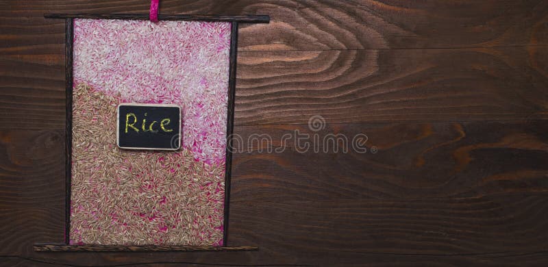 White and integral rice stock image. Image of signboard - 63522595