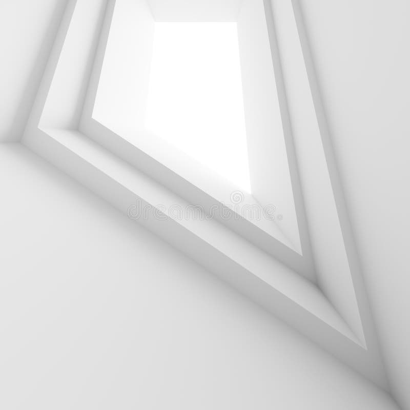 White Interior Background. Empty Room with Window Stock Illustration ...