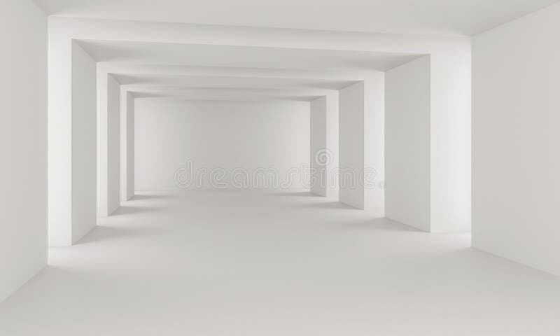 White interior hall room stock illustration. Illustration of indoor ...