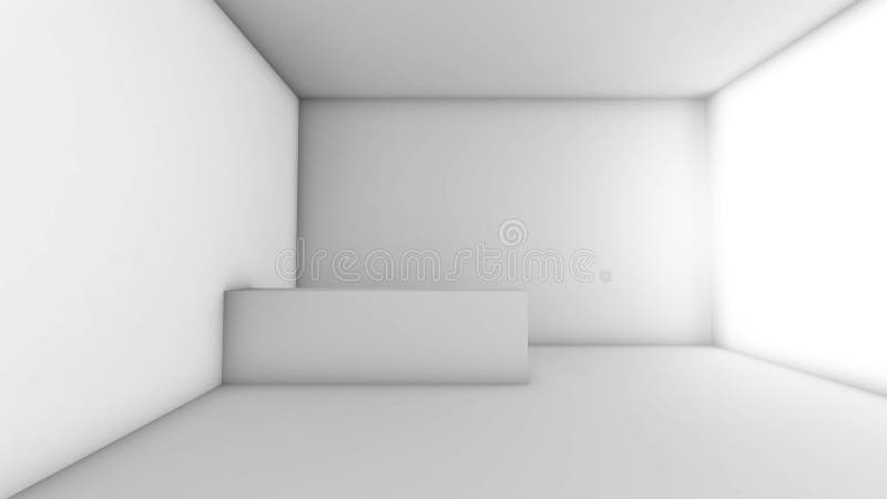 The White Interior Structure Shows the Structure and the Corridor Area ...