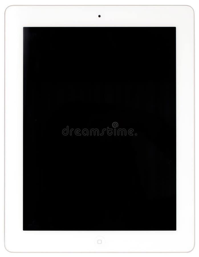 The New Ipad (Ipad 3) Isolated on White Background Editorial Stock ...