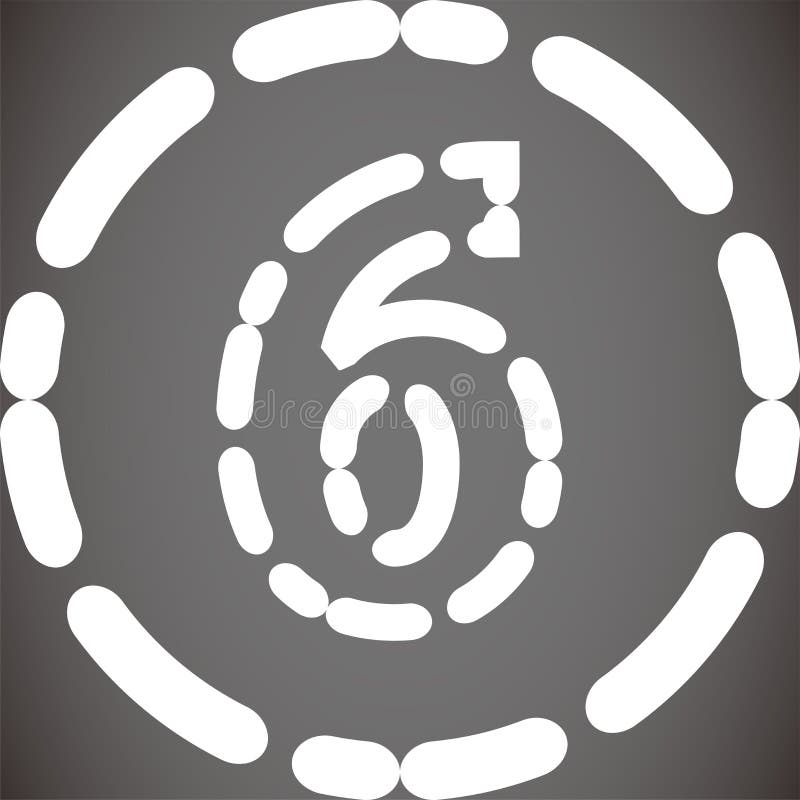 White Irregular Dot Line Style Figure Stock Vector - Illustration of ...