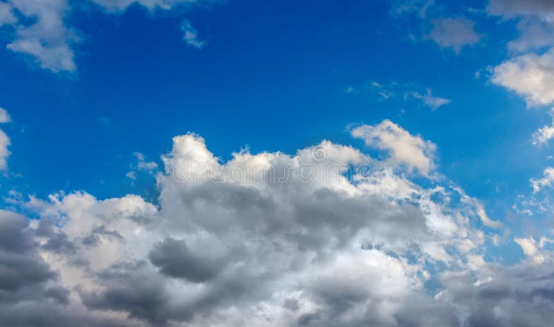 Cumulus of Irregular Clouds Making Their Way after a Storm Stock Image ...