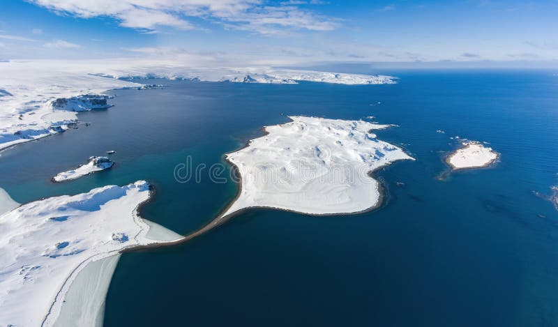 White island in Antarctica stock image. Image of winter - 366424933