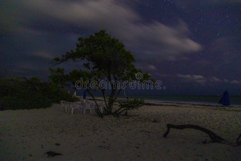 White Island, Cancun Quintana Roo, Night of Stars Stock Image - Image ...