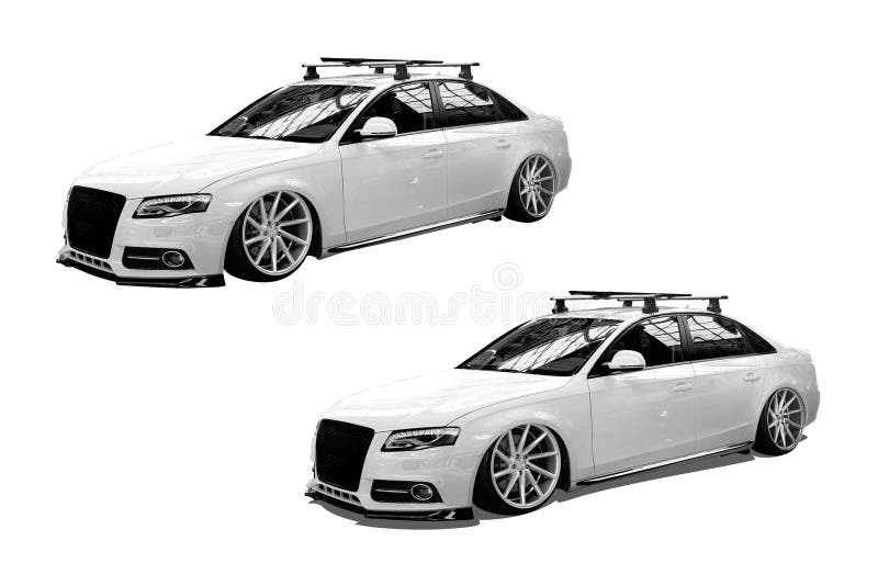 A Independent Black Static Car in White Background Stock Photo - Image ...