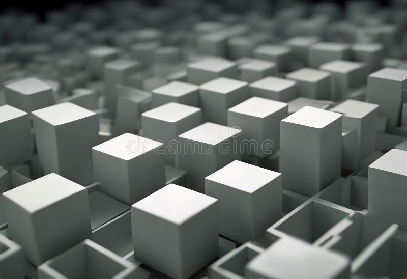 Videothree Dimensional Abstract Backgrounds Cube Shape Architecture ...