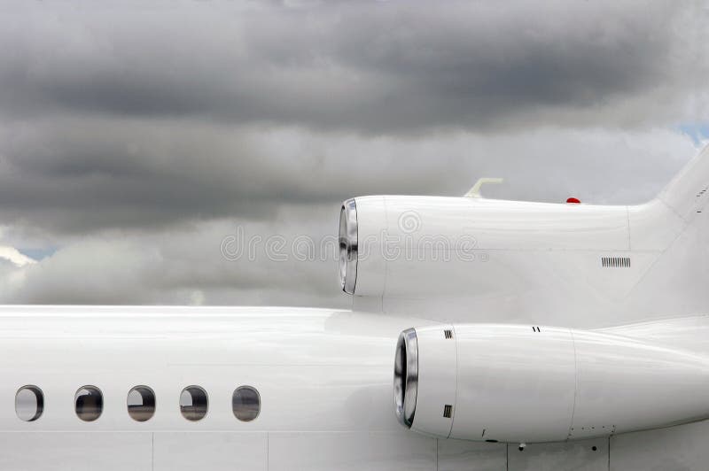 White Jet stock image. Image of cloud, pallid, executive - 1118115