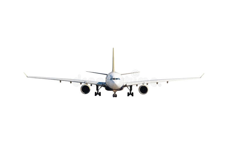 White Jet Passenger Aircraft Stock Photo - Image of flights, business ...