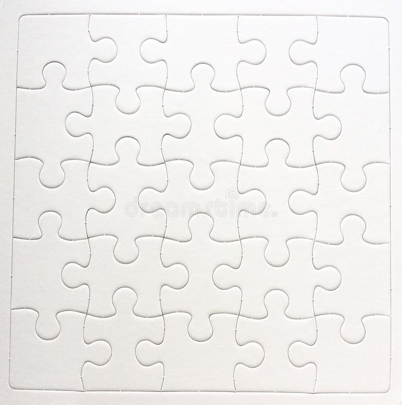 Texture. Empty White Jigsaw Puzzle Stock Image - Image of missing ...