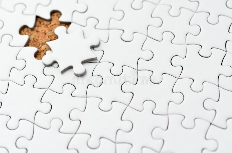 White jigsaw puzzle. stock image. Image of mount, playing - 27185553