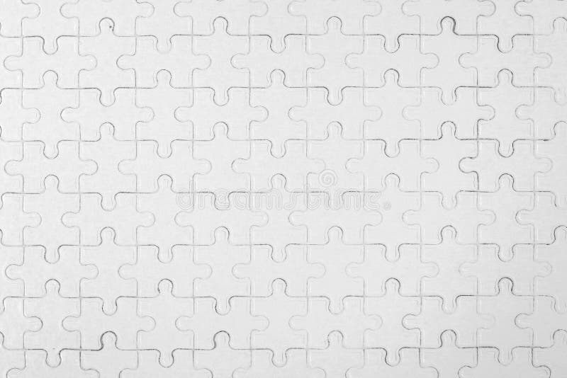 White jigsaw puzzle stock photo. Image of game, closeup - 141021384