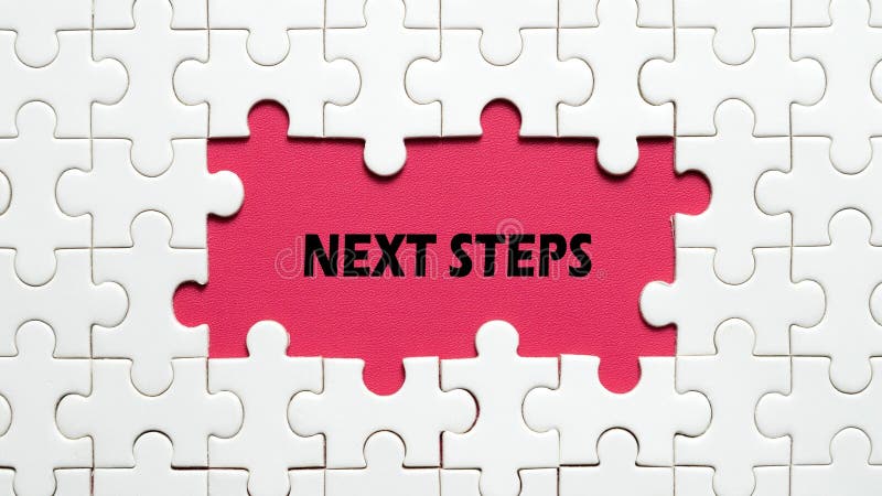 NEXT STEPS stock image. Image of number, graphic, text - 383012113