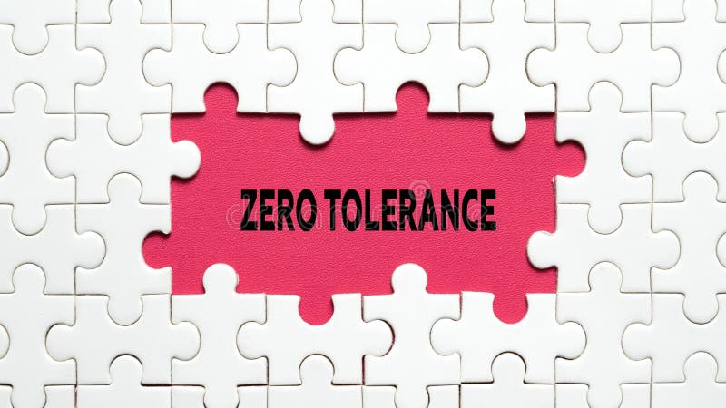 ZERO TOLERANCE stock image. Image of policy, background - 382836901