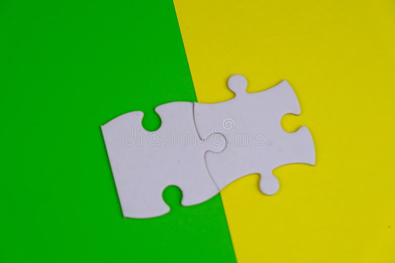 White Jigsaw Puzzle with Missing Puzzle for a Text Template Stock Image ...