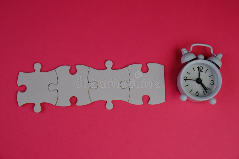 White Jigsaw Puzzle with Missing Puzzle for a Text Template Stock Image ...