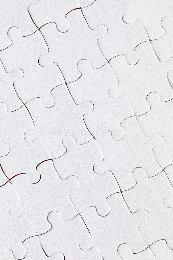White Jigsaw Puzzle Pieces. Fill in Pieces of the Jigsaw Puzzle ...