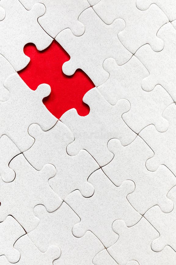 White Jigsaw Puzzle Pieces. Fill in Pieces of the Jigsaw Puzzle ...